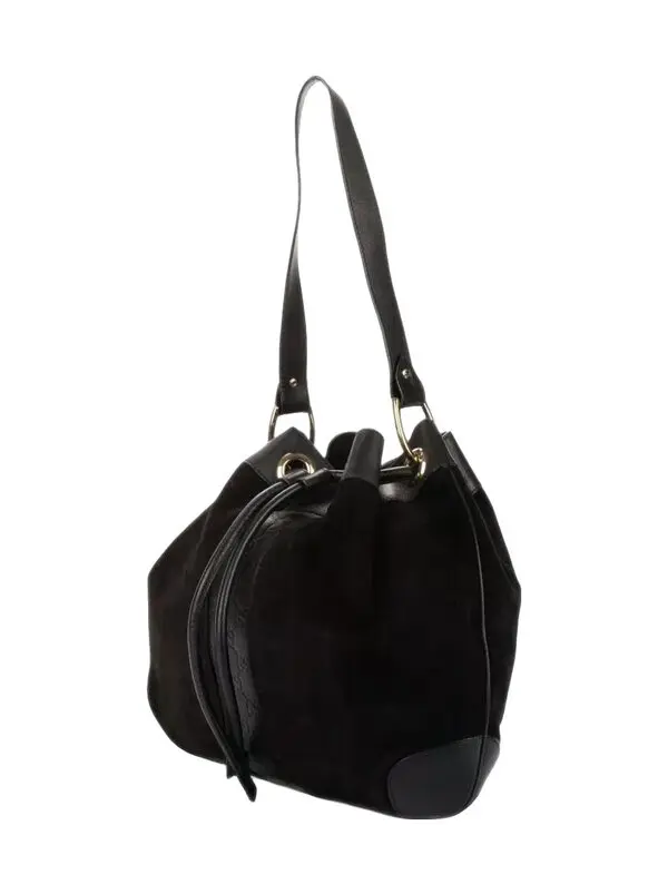 Gucci Drawstring Shoulder Bag - Black