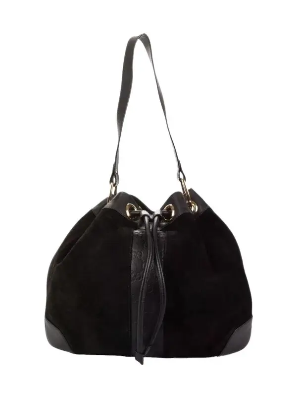 Gucci Drawstring Shoulder Bag - Black