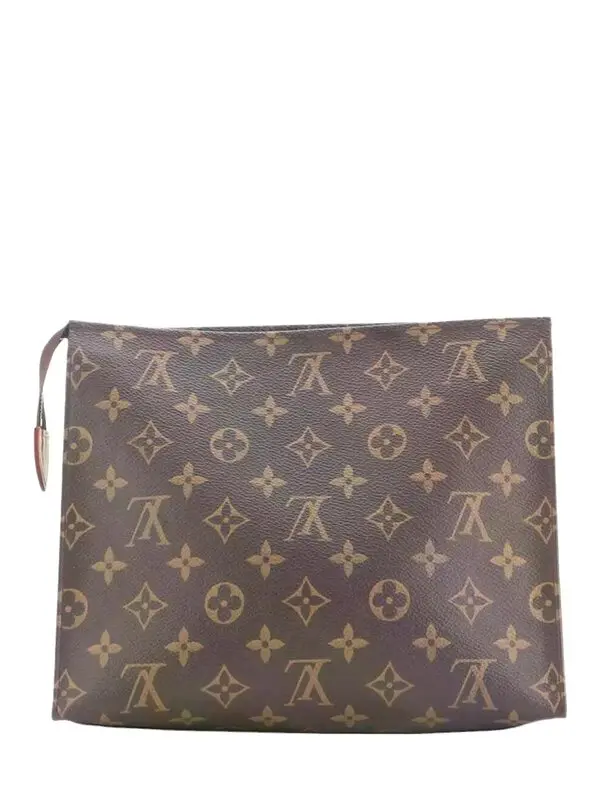 LOUIS VUITTON Toiletry Pouch Monogram Canvas 26 Clutch Bag - Brown