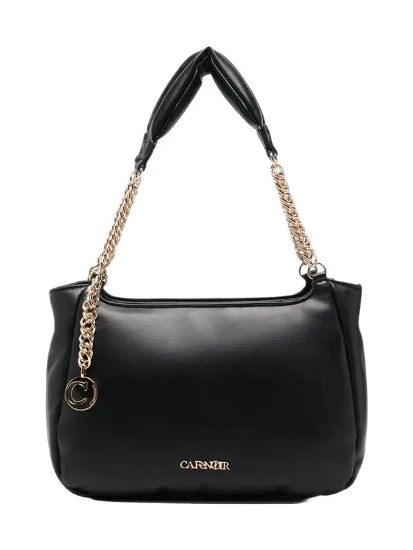 CAFÈNOIR Chain-link Shoulder Bag - Black
