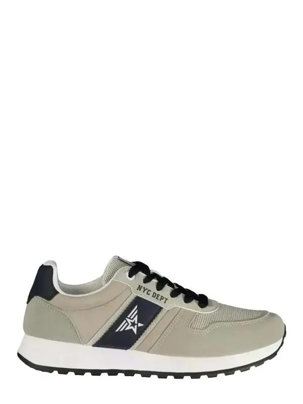 AVIREX Logo-print Panelled Sneakers - Neutrals