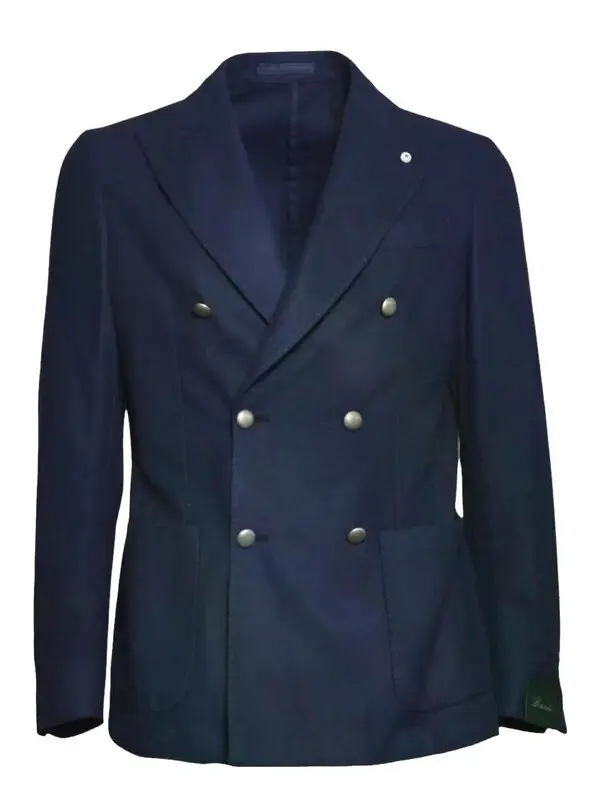 BRANDO Double-breasted Blazer - Blue