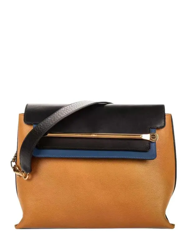 Chloé Clare Grained Shoulder Bag - Brown
