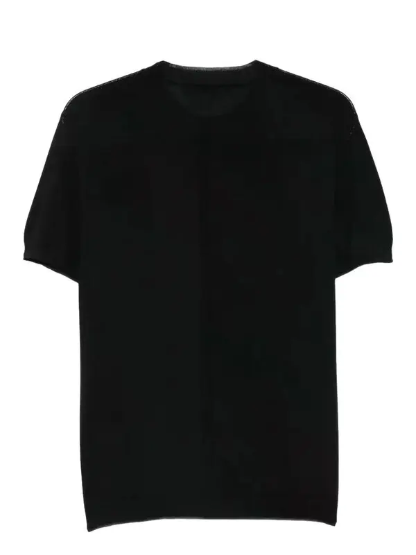 LOW BRAND Wool T-shirt - Black