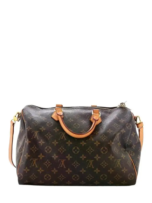LOUIS VUITTON Speedy Bandouliere Bag Monogram Canvas 35 Satchel - Brown