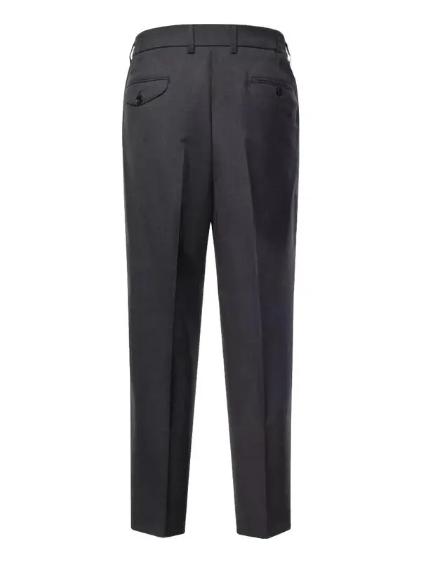 BE ABLE Pleated-waistband Tapered Trousers - Grey