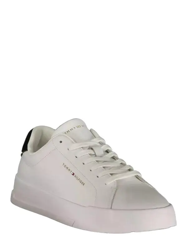 Tommy Hilfiger Logo-print Lace-up Sneakers - White
