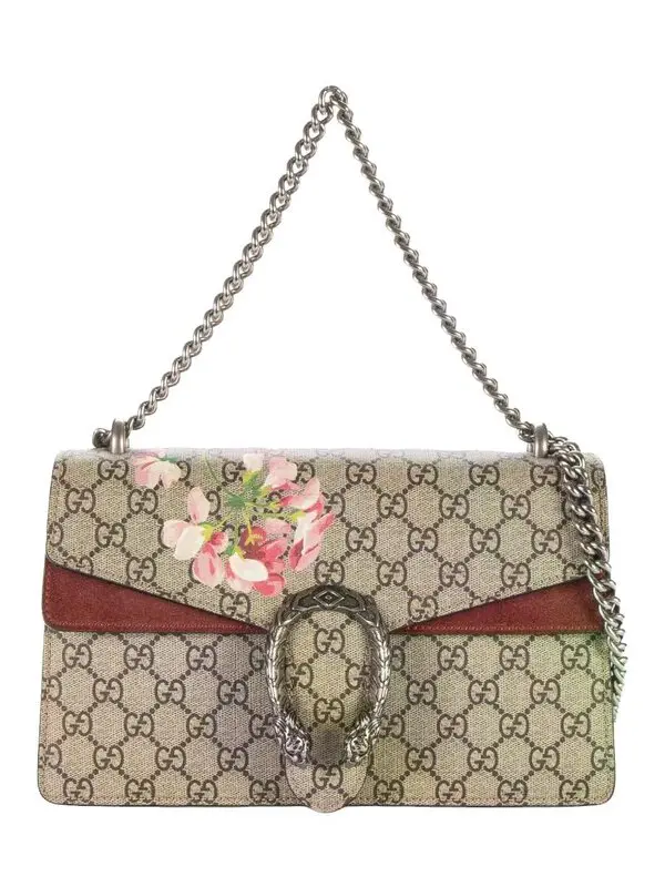 Gucci 2015 Small Dionysus Gg Supreme Blooms Shoulder Bag - Neutrals