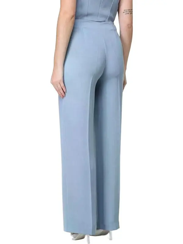 HANITA Pressed-crease Tailored Trousers - Blue