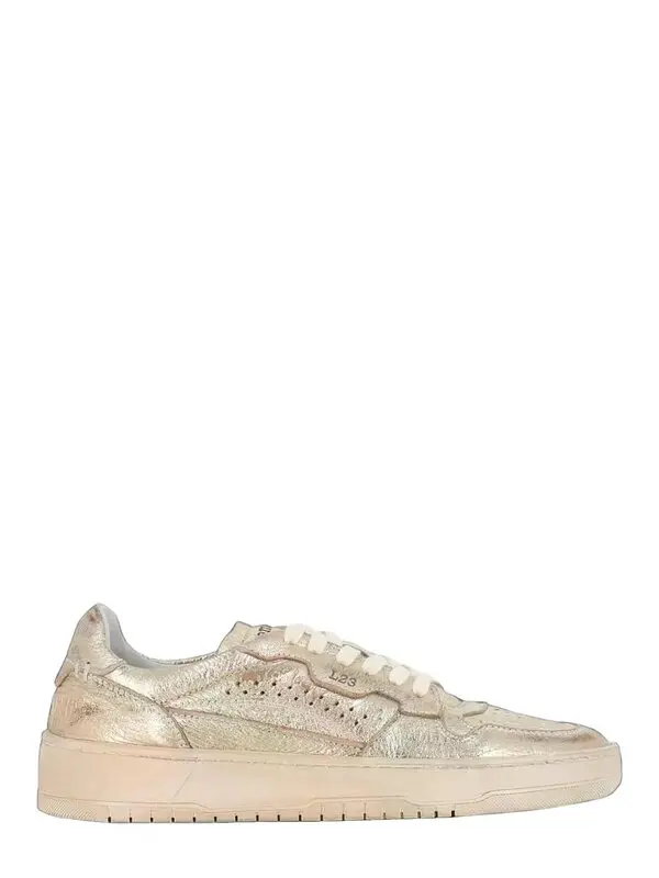 LEMARGO Metallic Leather Sneakers - Gold