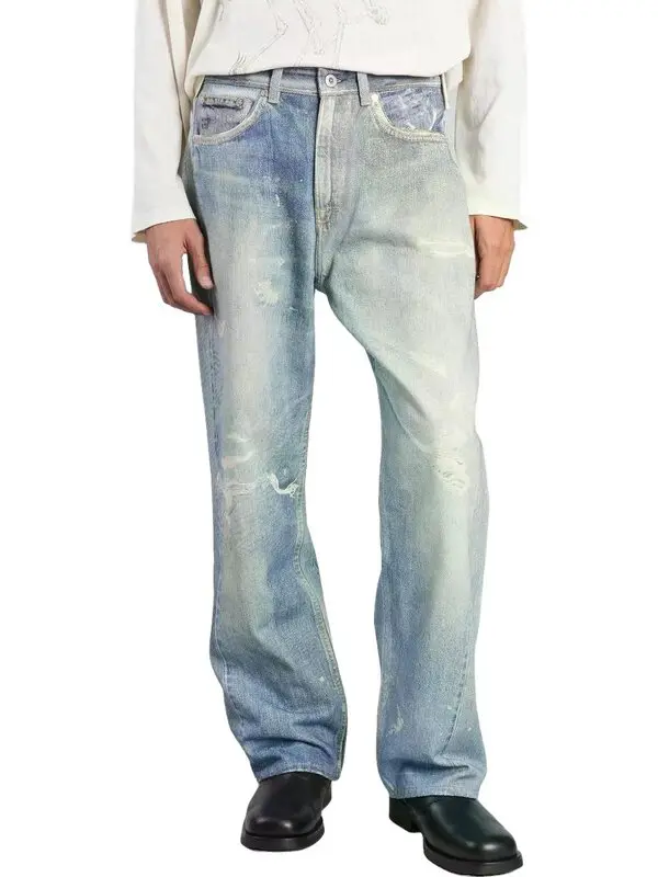 Our Legacy Third Cut Digital Denim Print Jeans - Blue