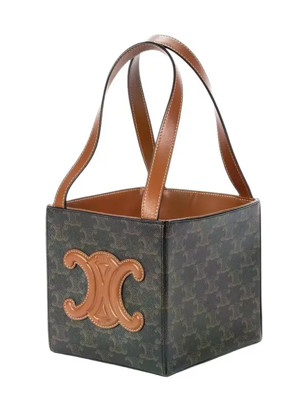 Celine Cube Cuir Triomphe Mini Bag - Brown