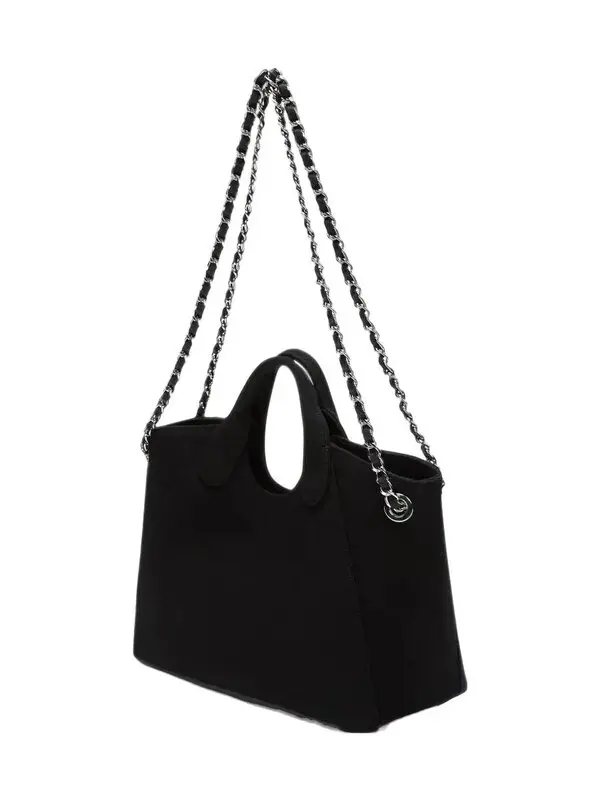 Karl Lagerfeld Small Rue St-guillaume Chain Tote Bag - Black
