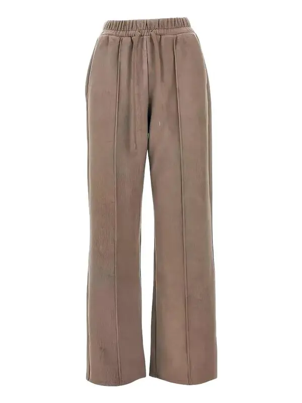Max Mara Drawstring Wide-leg Track Pants - Brown