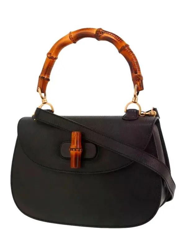 Gucci Bamboo Shoulder Bag - Black