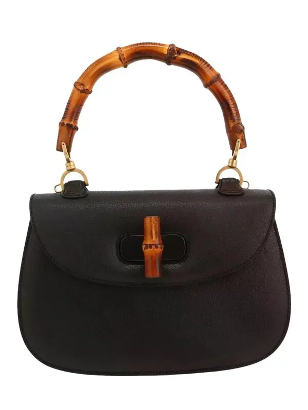 Gucci Bamboo Shoulder Bag - Black