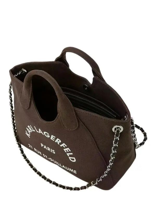 Karl Lagerfeld 21 Rue St-guillaume Chain Tote Bag - Brown