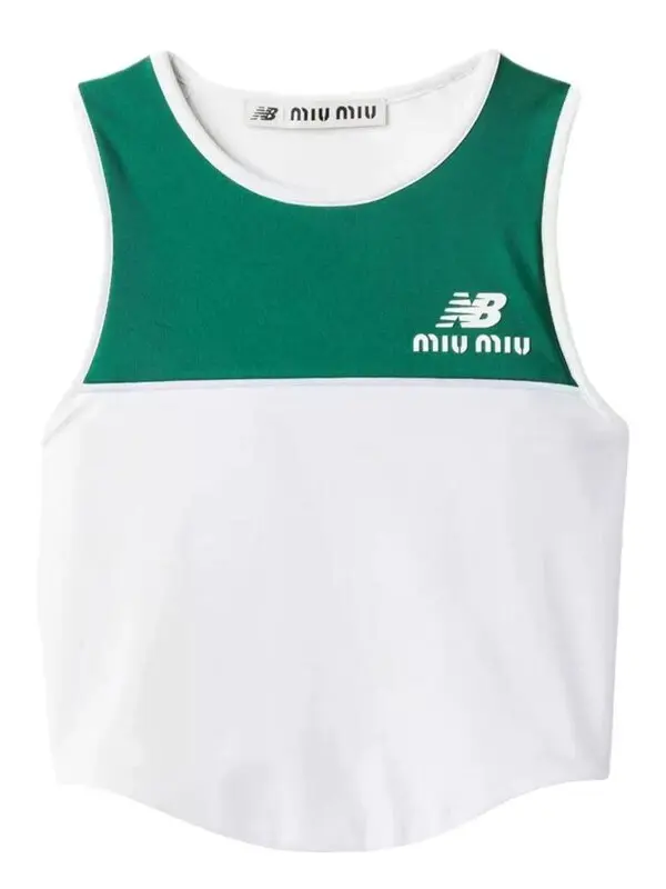 Miu Miu X New Balance Logo-print Tank Top - White