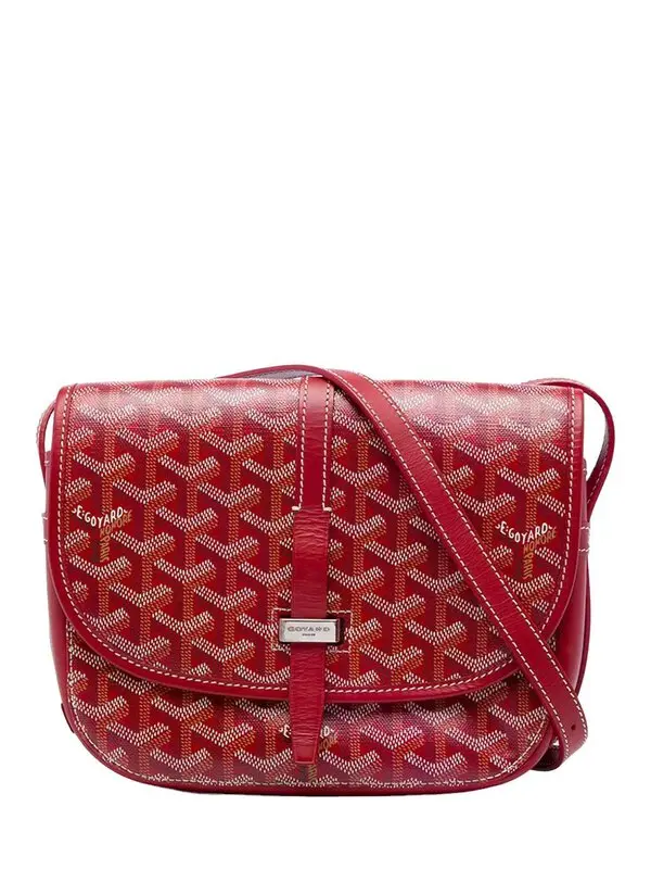 Goyard 2018 Goyardine Belvedere Ii Pm Crossbody Bag - Red