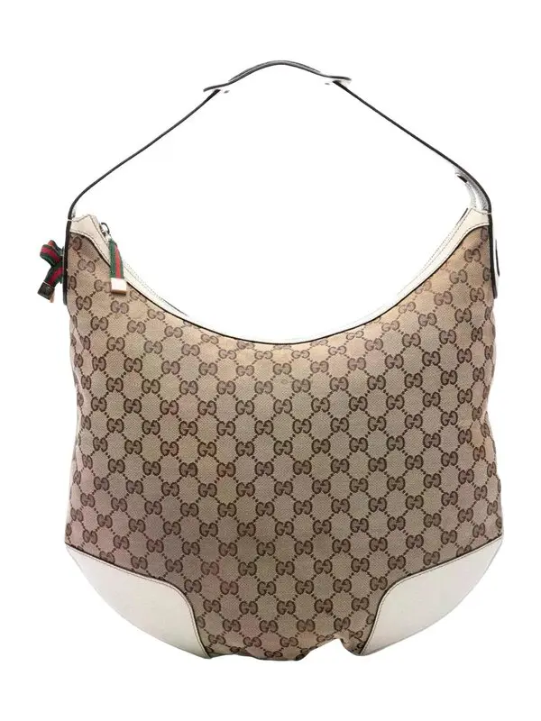 Gucci 2016-2026 Large Gg Canvas Princy Hobo Bag - Neutrals