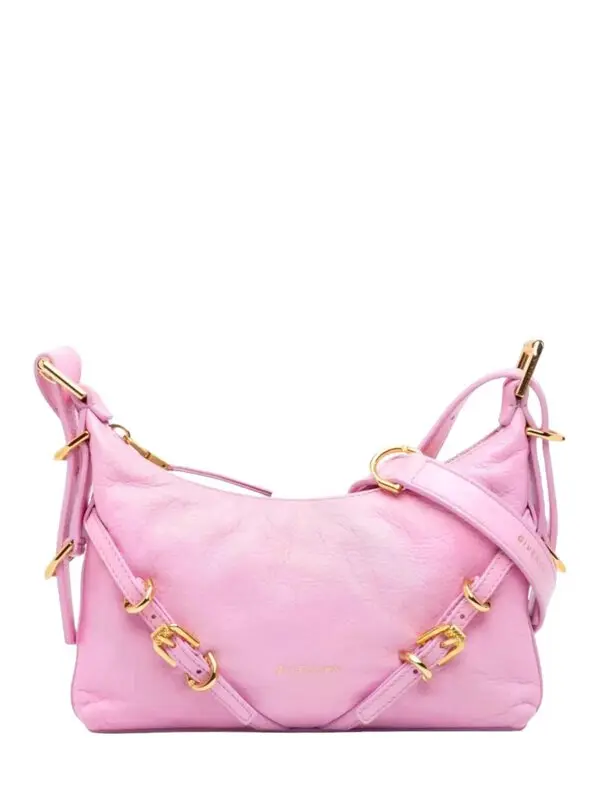 Givenchy 2023 Mini Leather Voyou Crossbody Bag - Pink