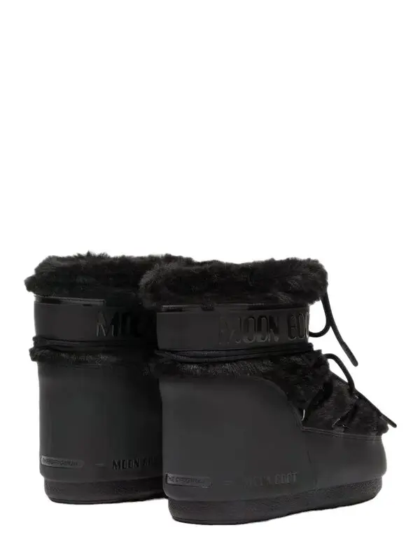 Moon Boot Icon Low Faux-fur Boots - Black