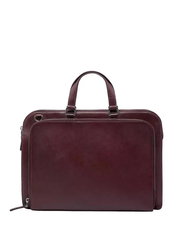 Prada 2013-2026 Saffiano Business Bag - Red