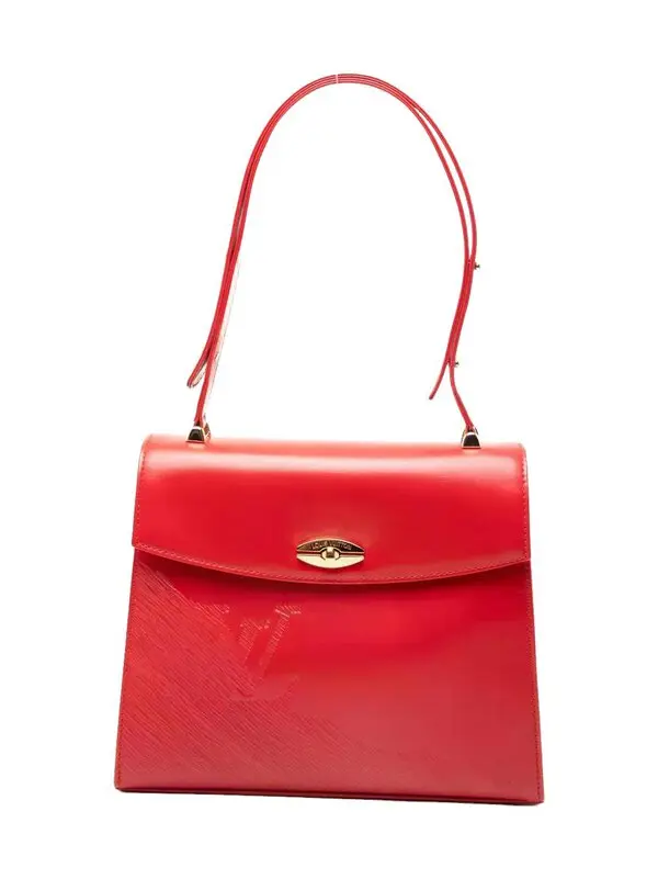 LOUIS VUITTON 1991 Opera Line Calfskin Sparta Shoulder Bag - Red