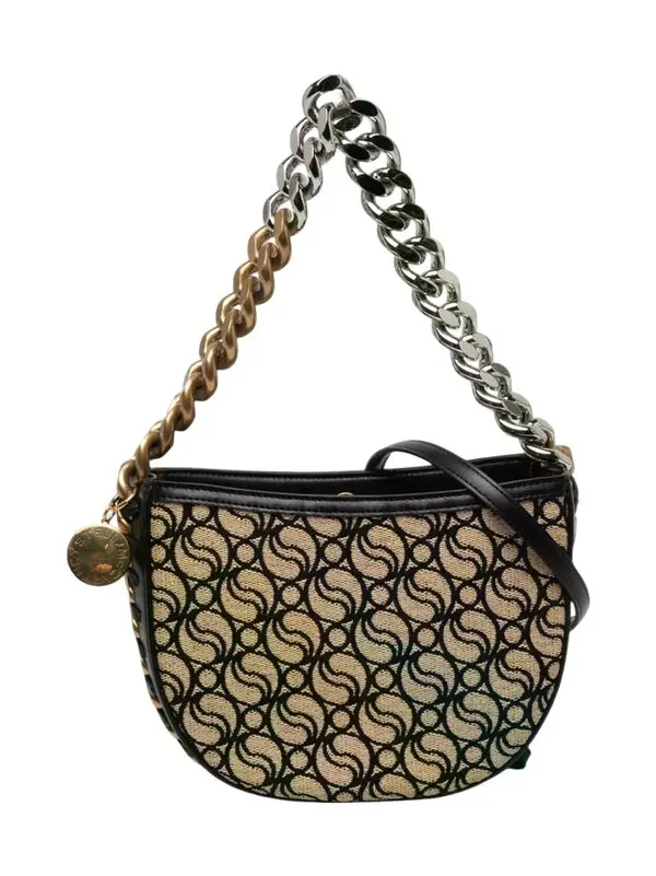 Stella McCartney 2010-2026 S Wave Canvas Frayme Satchel - Neutrals