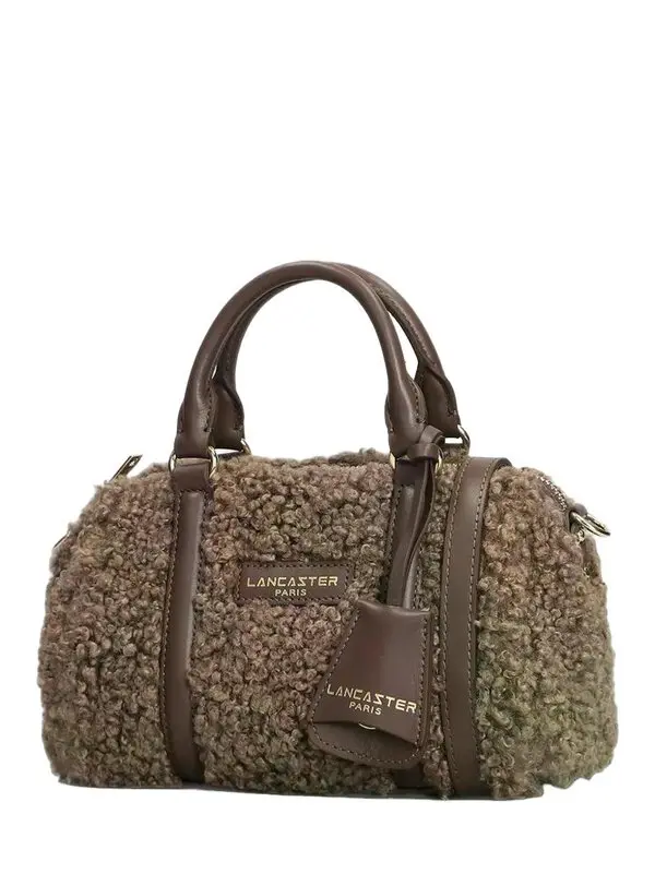 LANCASTER Moumoute Shearling-effect Tote Bag - Brown