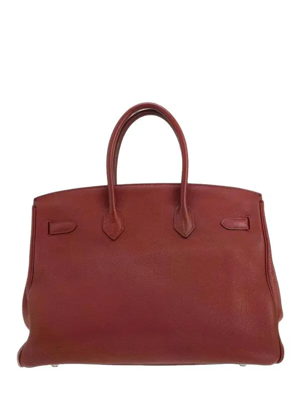 Hermès 2010 35 Birkin Tote Bag - Red