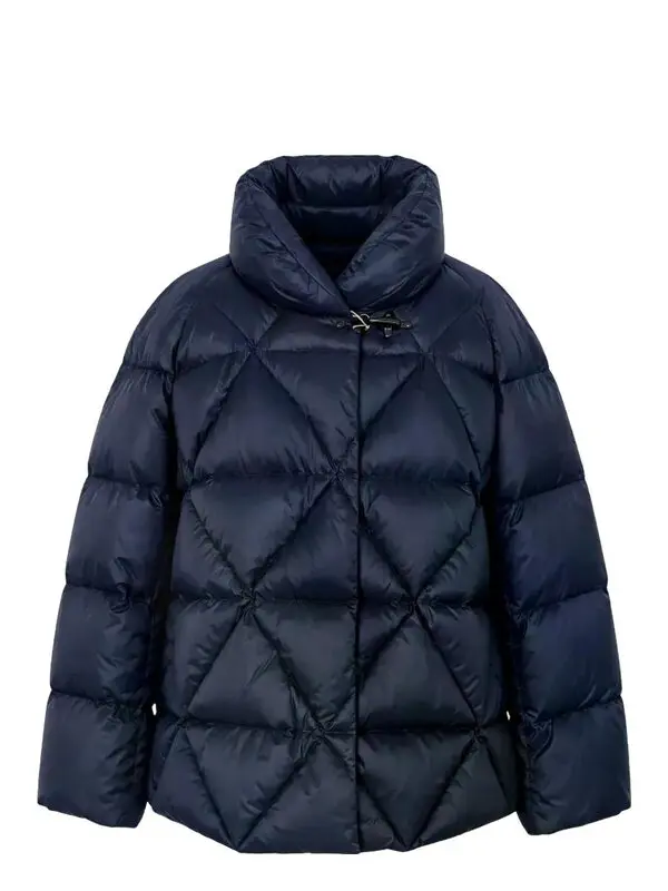 FAY Diamond-quilted Jacket - Blue