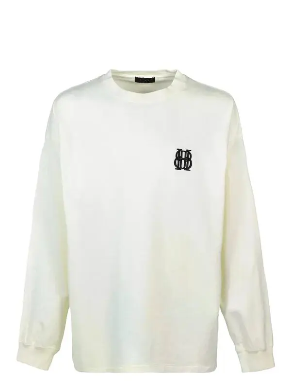 BREATH Logo-embroidered Long-sleeve T-shirt - Neutrals