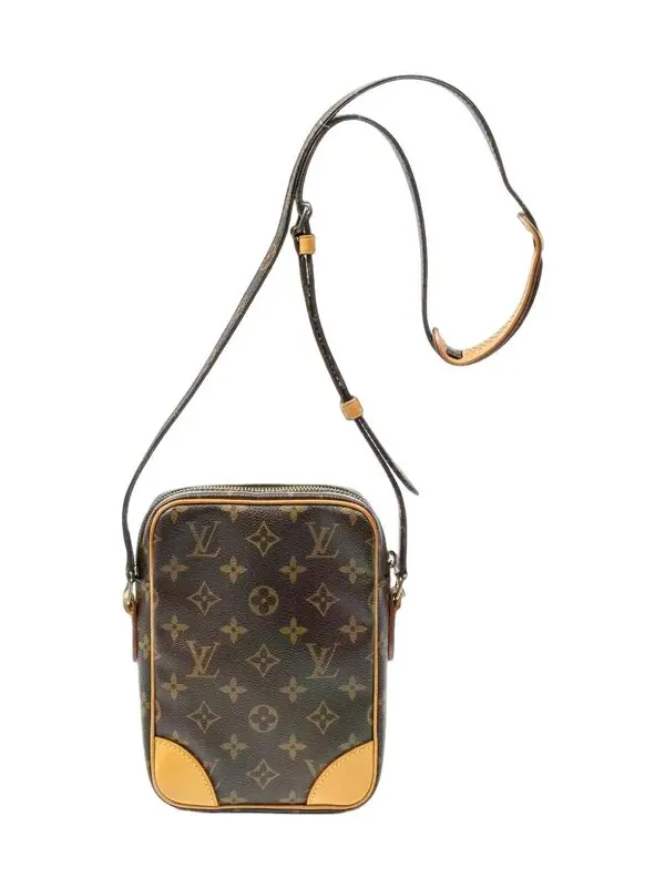 LOUIS VUITTON Danube Monogram Zip-fastening Cross Body Bag - Brown
