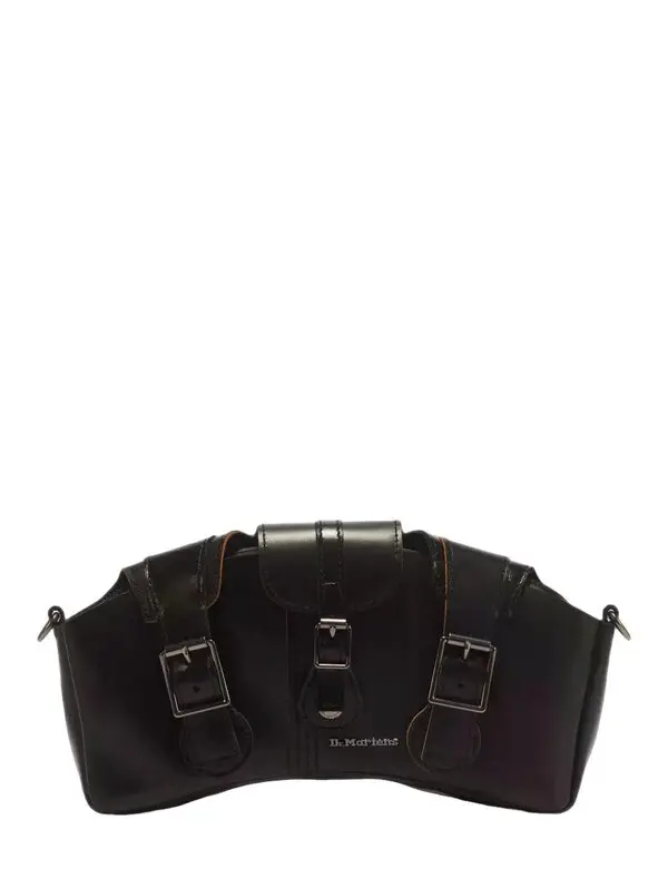 Dr. Martens Buckle-detail Leather Shoulder Bag - Black