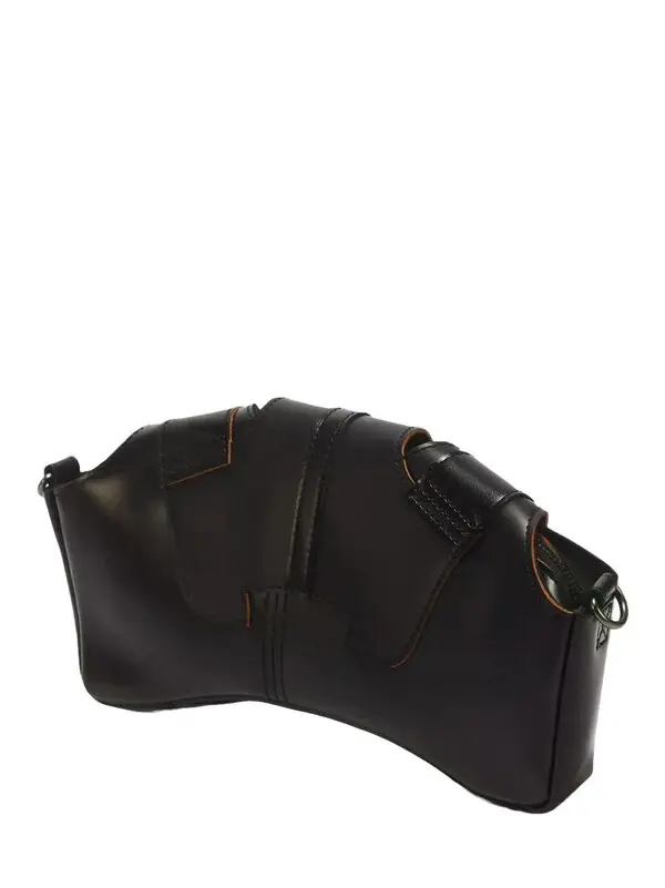 Dr. Martens Buckle-detail Leather Shoulder Bag - Black