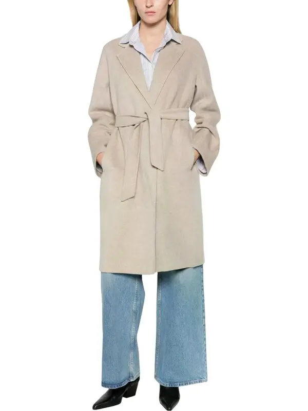 Max Mara Cashmere Robe Coat Sand - Neutrals