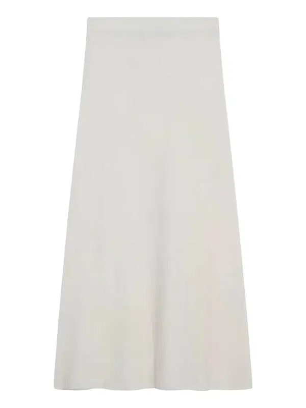 Max Mara Elasticated-waist A-line Skirt - Neutrals
