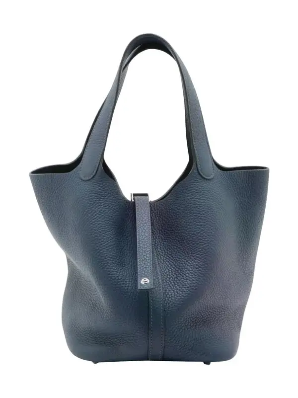 Hermès 2024 Clemence Picotin Lock 22 Handbag - Blue