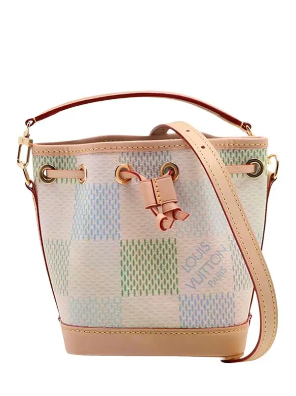 LOUIS VUITTON 2021-2026 Limited Edition Damierlicious Giant Noe Nano Satchel - Brown