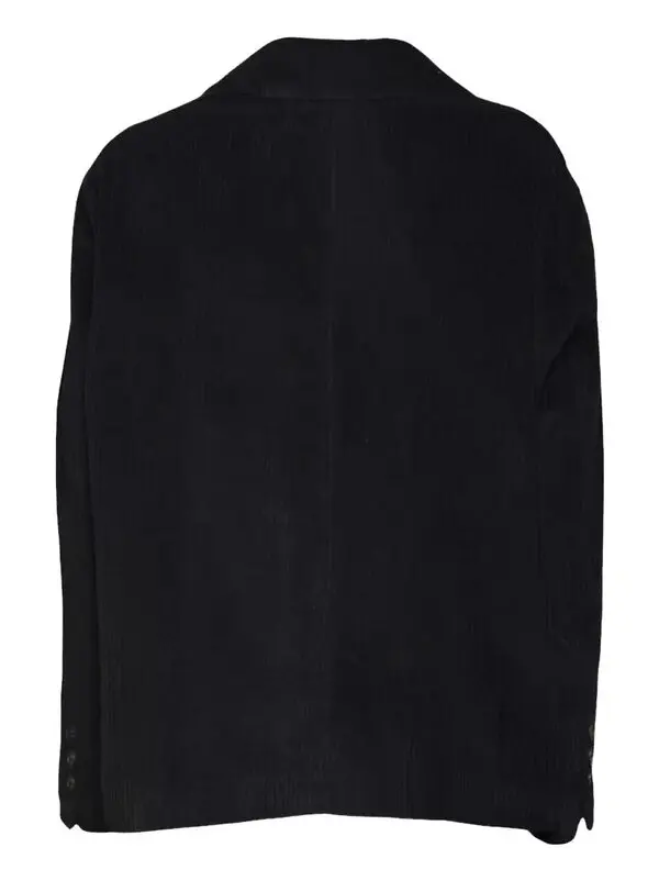 MERCI Double-breasted Corduroy Jacket - Black