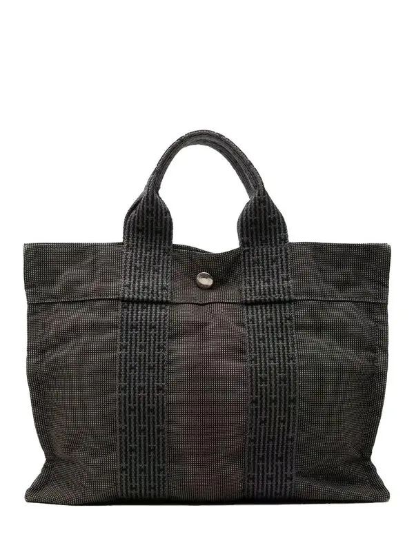 Hermès 1990-2010 Canvas Herline Pm Tote Bag - Grey