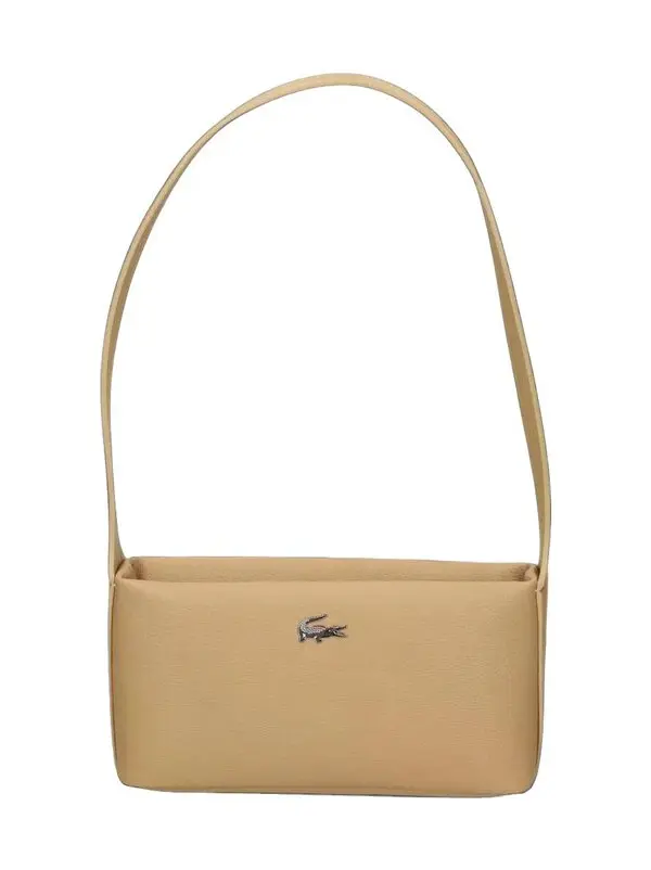 Lacoste Logo-plaque Shoulder Bag - Neutrals