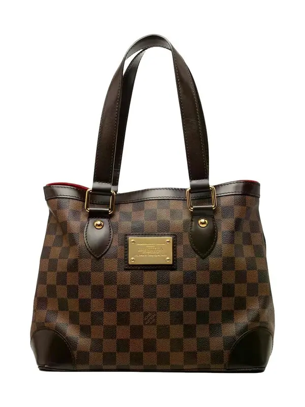 LOUIS VUITTON 2011 Damier Ebene Hampstead Pm Tote Bag - Brown