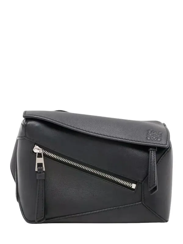Loewe 2010-2026 Mini Calfskin Puzzle Bumbag Belt Bag - Black