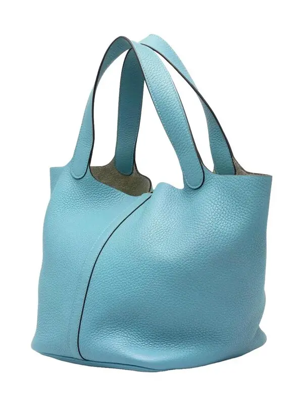 Hermès 2016 Clemence Picotin Lock 18 Handbag - Blue