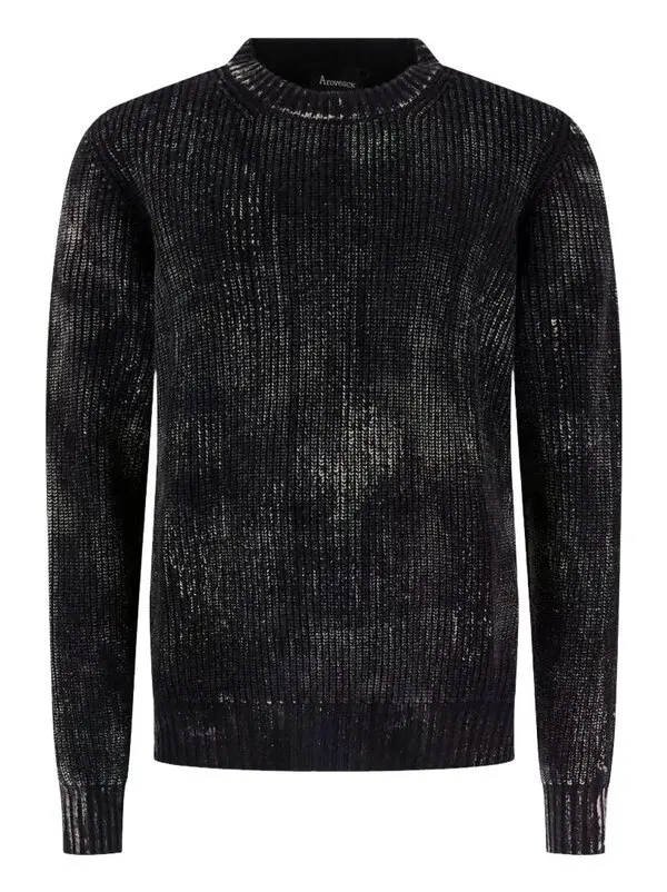 AROVESCIO Ribbed-knit Sweater - Blue