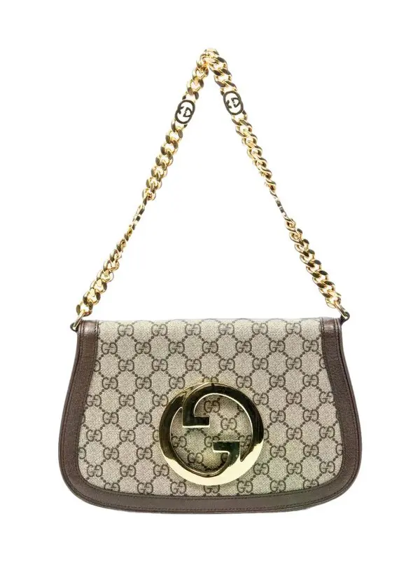 Gucci Small Blondie Foldover-top Shoulder Bag - Neutrals