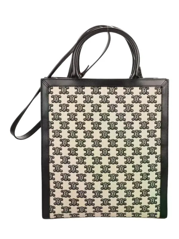 Celine Small Triomphe Vertical Cabas Tote Bag - Black