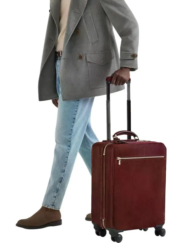 Brunello Cucinelli Suede Suitcase - Red